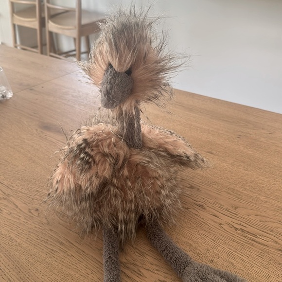 Jellycat | Toys | Jellycat Odette Ostrich Pink Gray Fuzzy Bird Plush ...